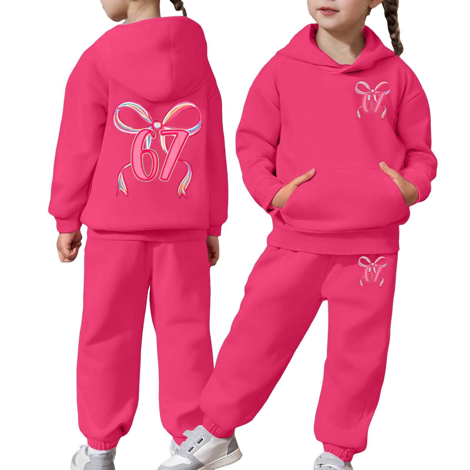 67 Hoodie Kids Six Seven Meme Shirts Sweatshirt and Pants Set Boys ...