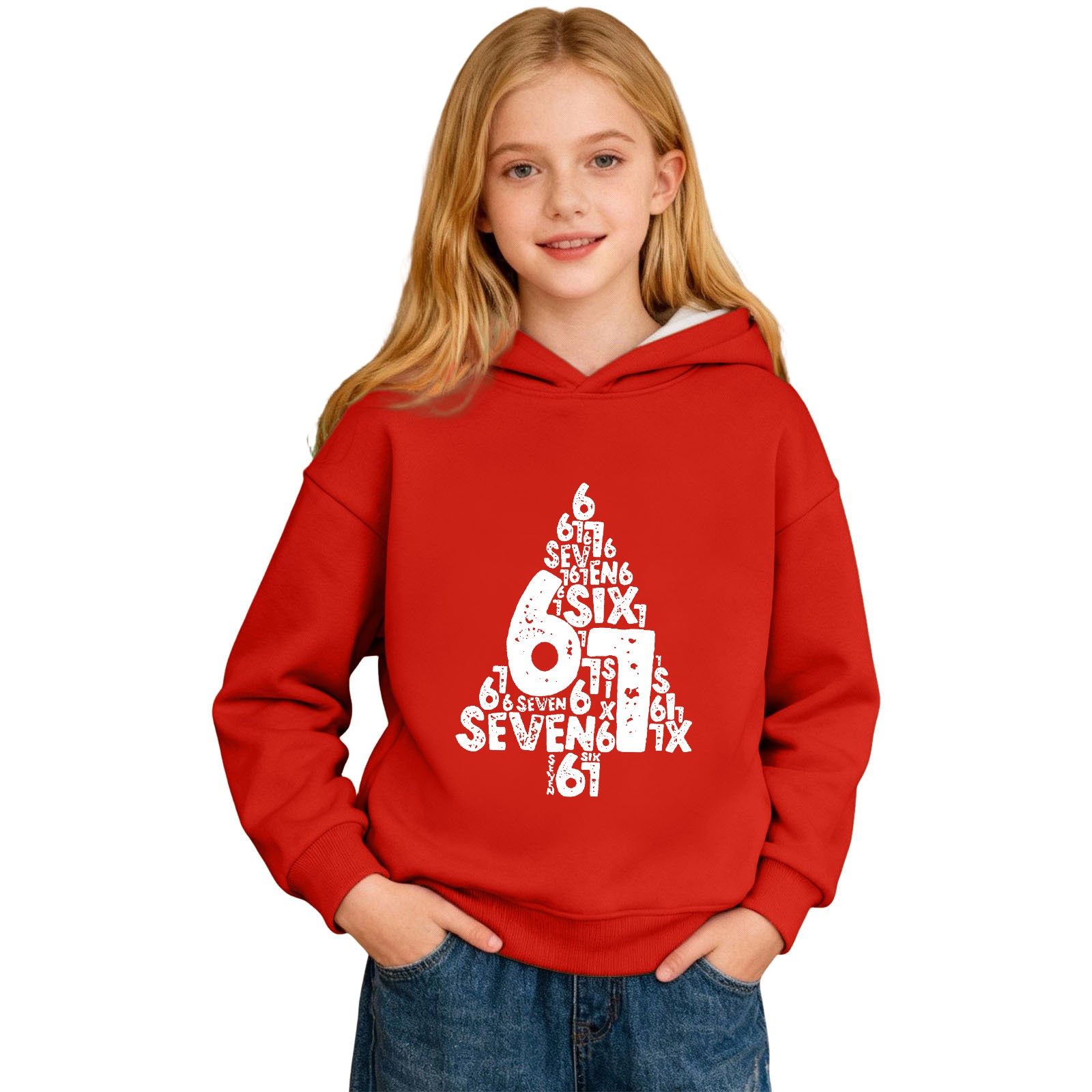 67 Hoodie Meme Kids 67 Meme Merch Preppy Sweatshirts Comfortable ...