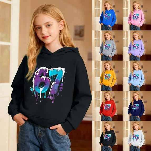 67 Hoodie Six Seven Cool Meme Funny Number Pullover Hoodie Comfy ...