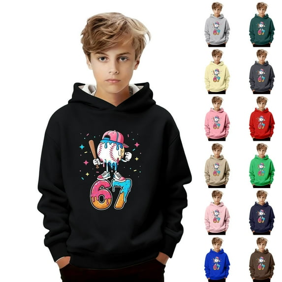 67 Hoodie Six Seven Cool Meme Funny Number Pullover Hoodie Comfy ...