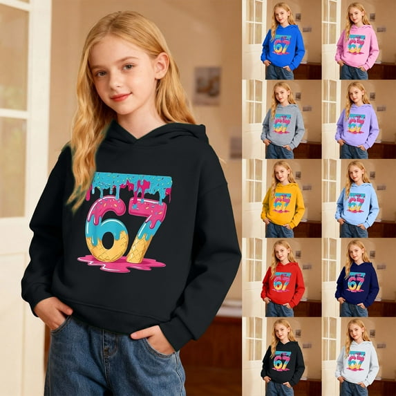 67 Hoodie Six Seven Cool Meme Funny Number Pullover Hoodie Comfy ...