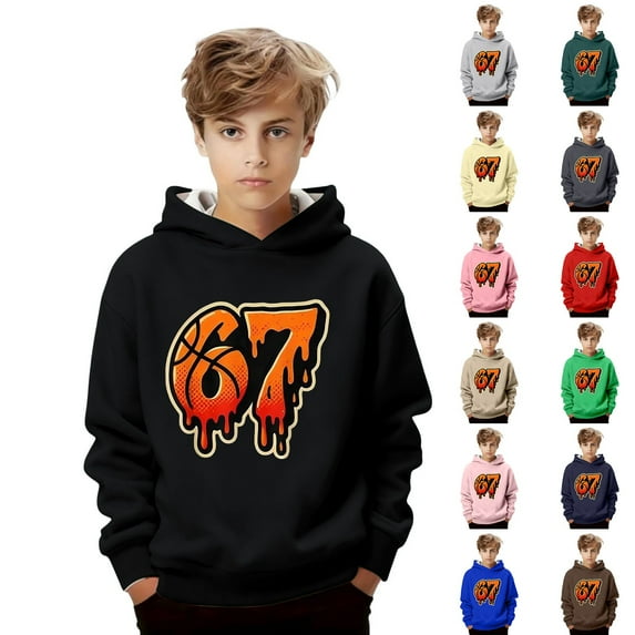 67 Hoodie Six Seven Cool Meme Funny Number Pullover Hoodie Fashion ...