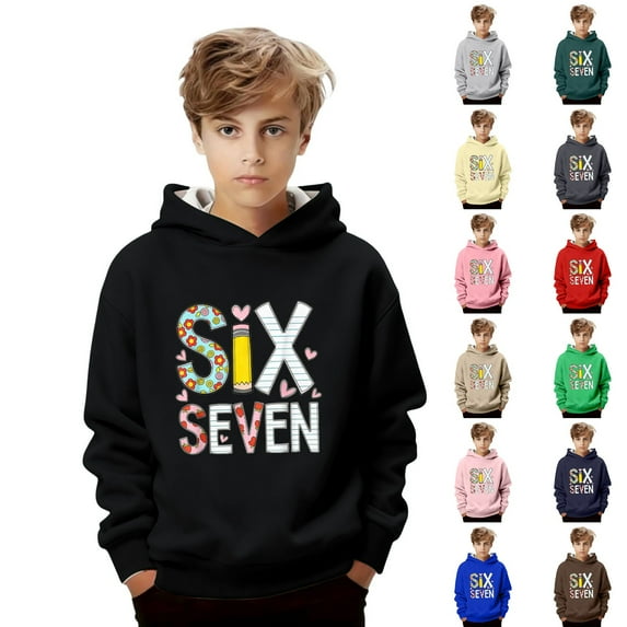 67 Hoodie Six Seven Cool Meme Funny Number Pullover Hoodie Fashion ...