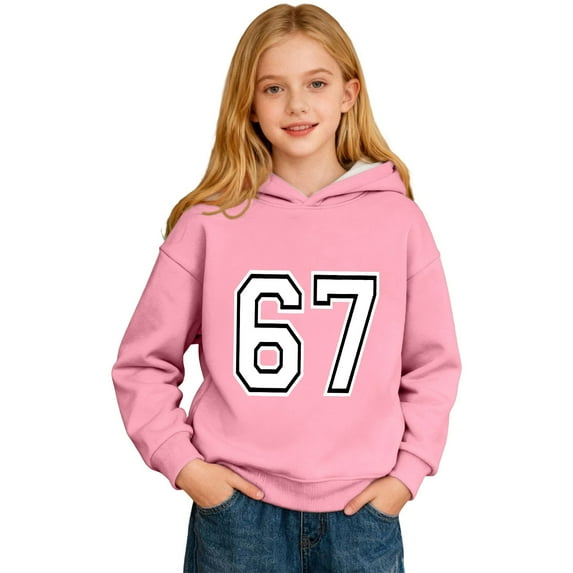 67 Hoodie Youth Kids 67 Meme Design Preppy Clothes Oversized Christmas ...
