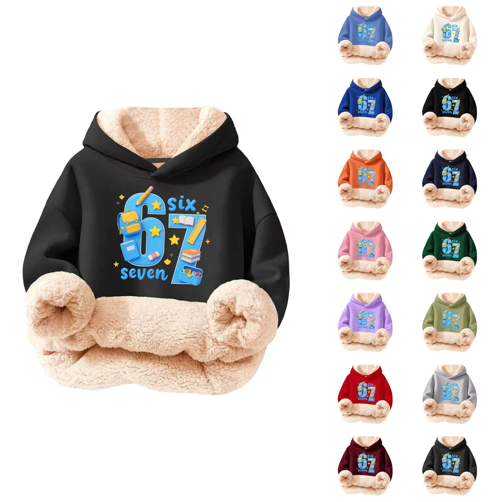 67 Hoodie for Boys Girls Six Seven Cool Meme Hoodie Funny 67 Meme ...