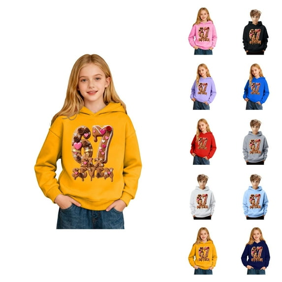 67 Hoodie for Boys Girls Six Seven Ice Cream Drip Hoodie Funny Number ...