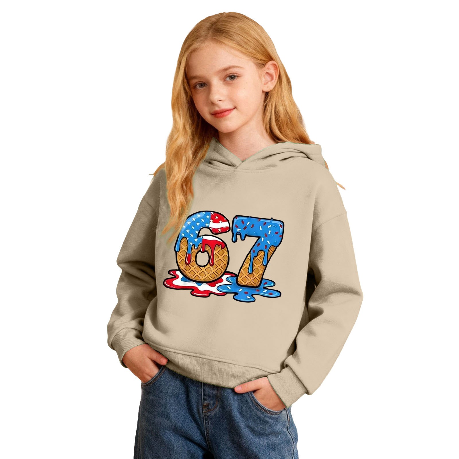 67 Hoodies Meme Kids 6 7 Number Preppy Clothes Loose Christmas Outfits ...