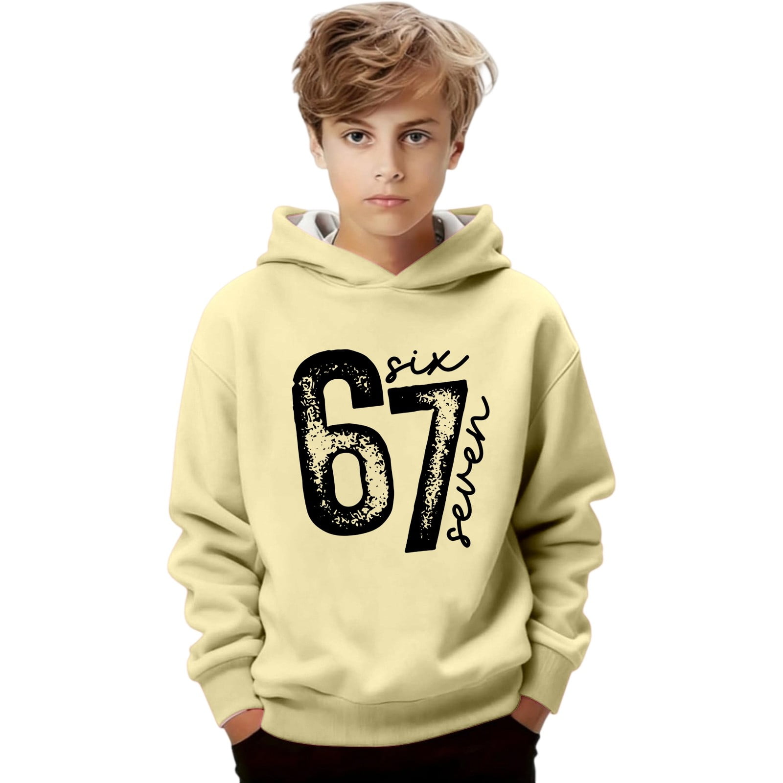 67 Hoodies Meme Kids 6 7 Number Preppy Clothes Oversized Christmas ...
