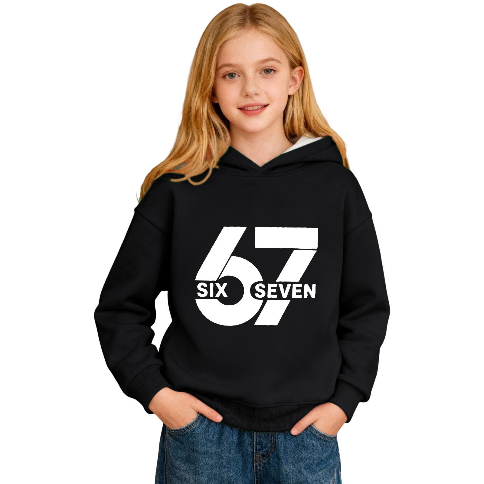 67 Hoodies Meme Kids 67 Meme Merch Preppy Sweatshirts Oversized ...