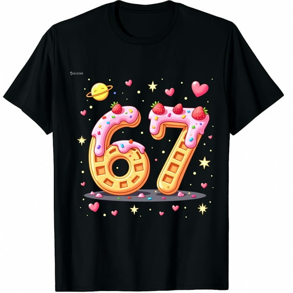 67 Ice Cream Drip Meme Six Seven 6 7 Valentine Days Graphic Crew Neck ...