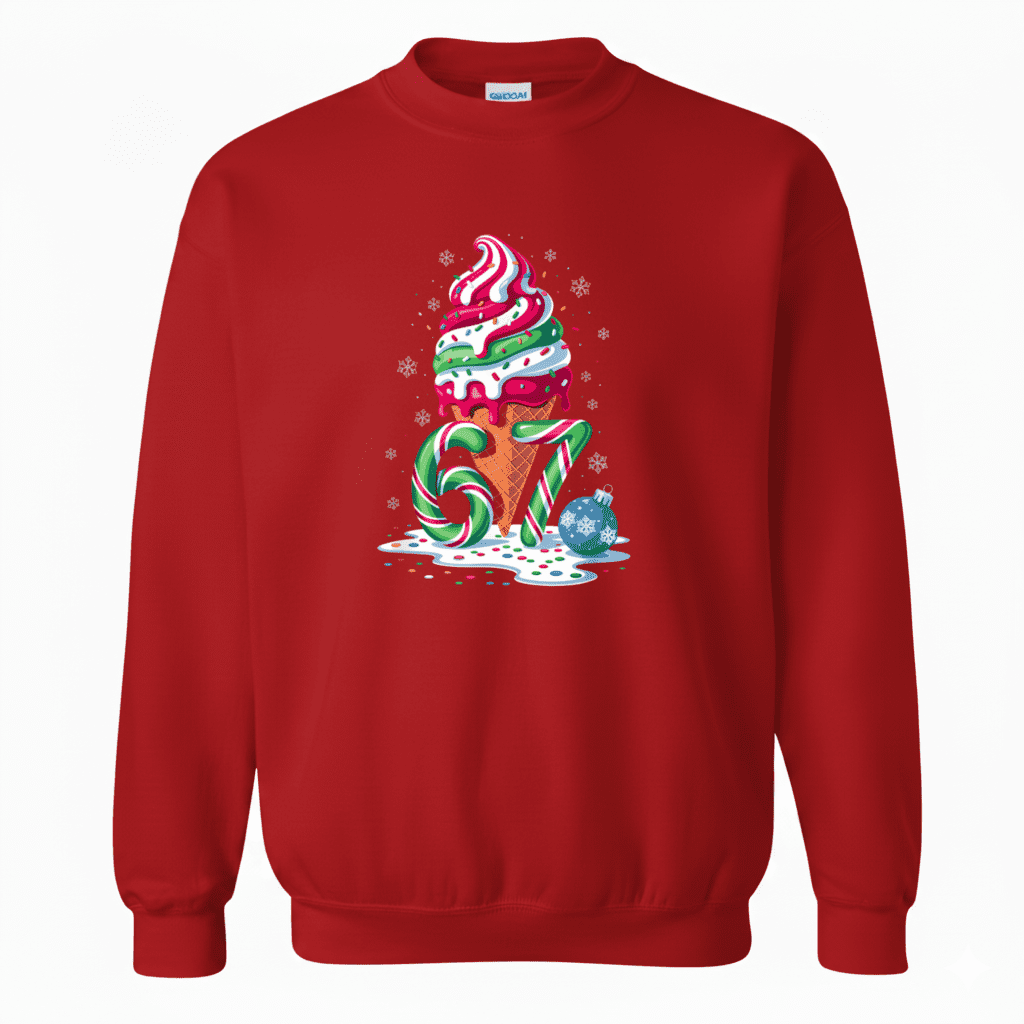 67 Ice Cream Drip Meme Six Seven Holiday Fun Graphic Art Sweatshirt up ...