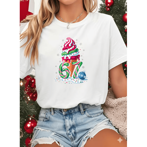 67 Ice Cream Drip Meme Six Seven Holiday Humor Art Unisex T-Shirt up to ...