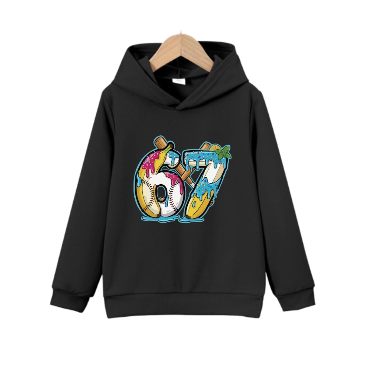 67 Kid Ice Cream Drip Meme Funny Six Seven Gen Alpha Slang Casual ...