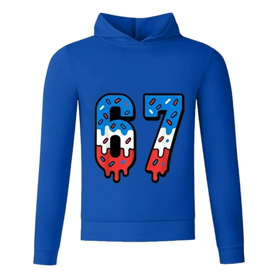 67 Kid Sweatshirt Loose Casual Comfortable 6 7 Meme Sweatshirts 100 ...