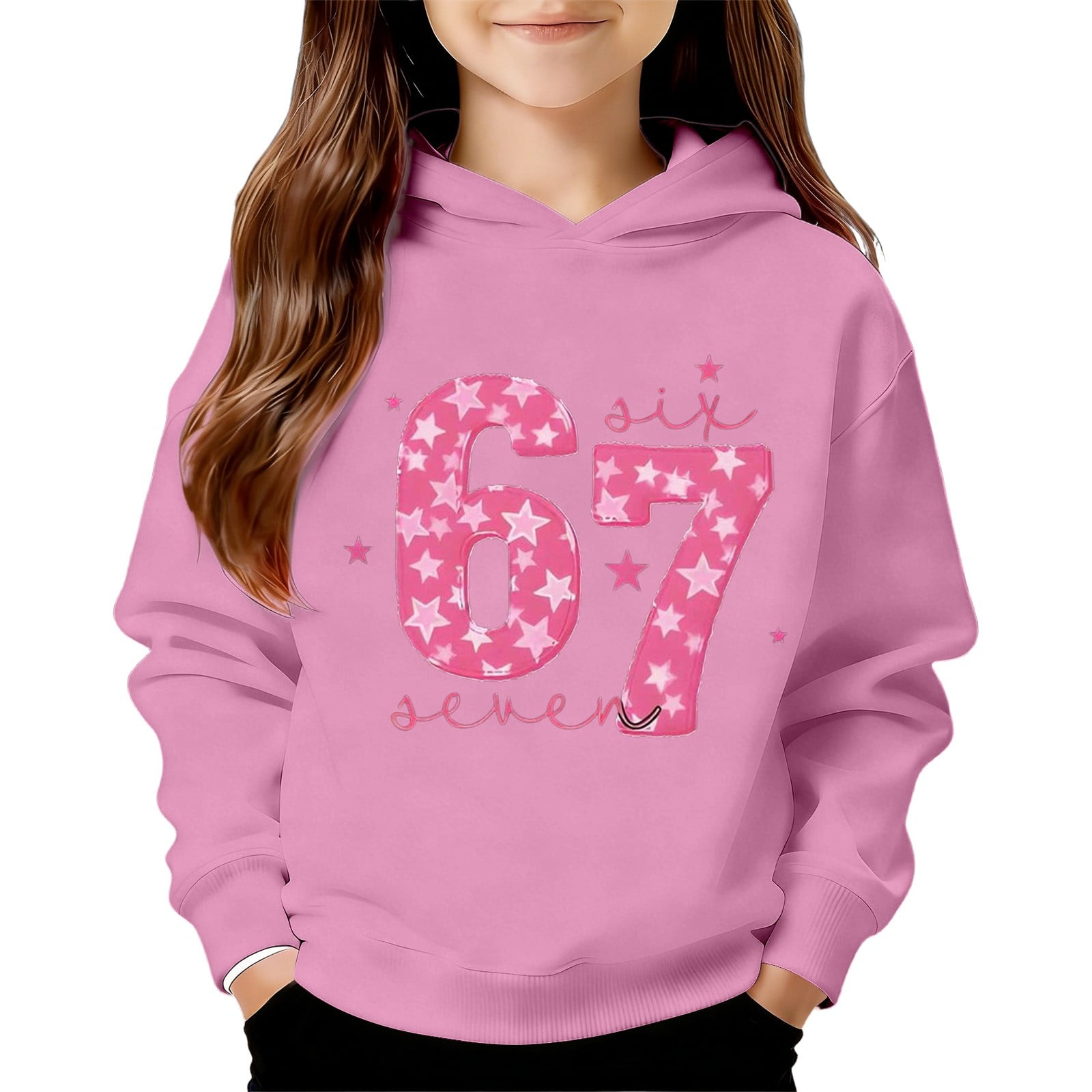 67 Kid Sweatshirt Relaxed Fit Ultra Comfort 6 7 Meme Pullover 100 Days ...