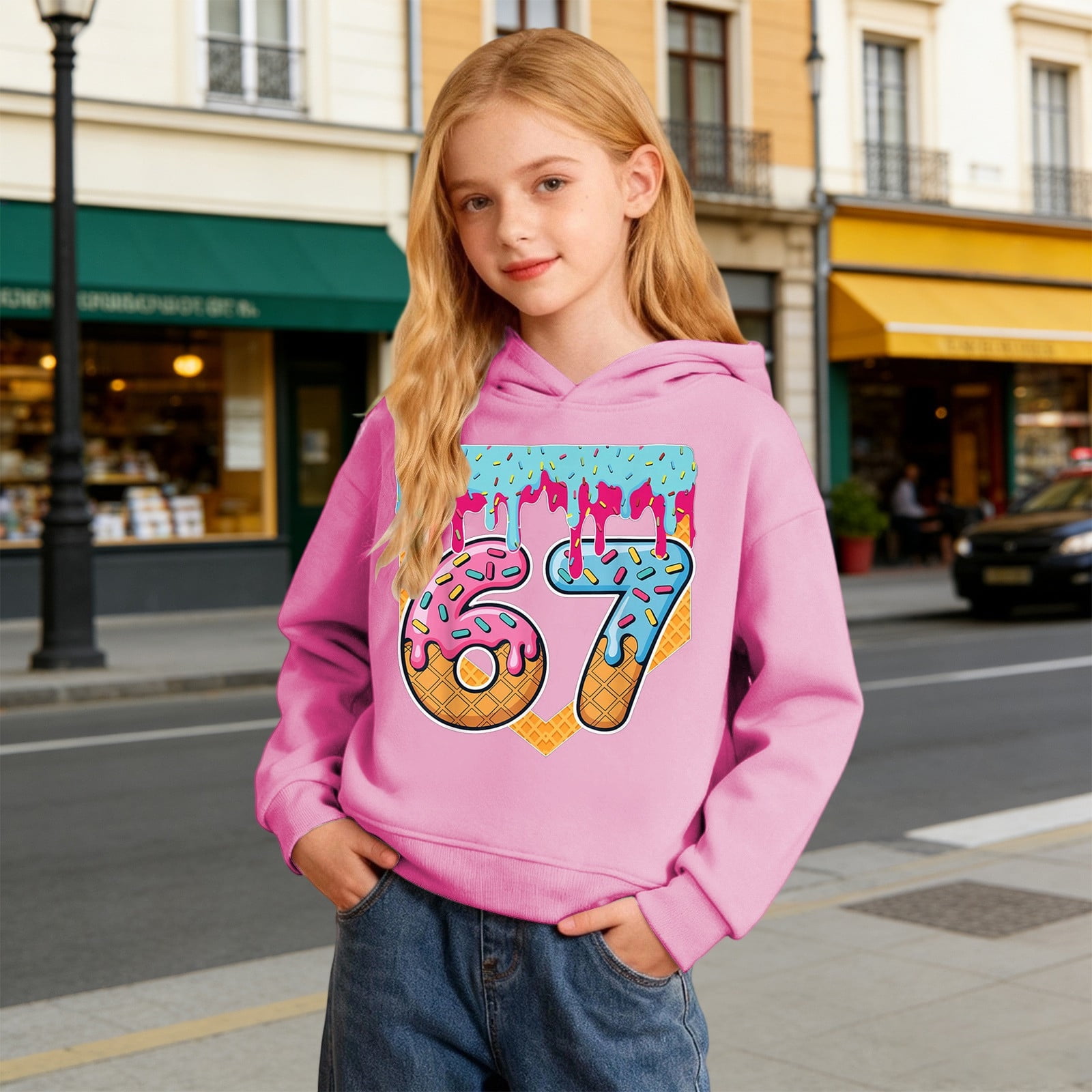 67 KidsIce Cream Drip Meme Funny Six Seven Gen Alpha Slang Casual ...