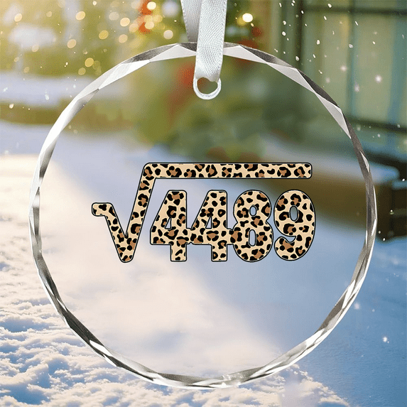67 Leopard Pattern Square Root 4489 Slang Math Teacher Ornament Home ...