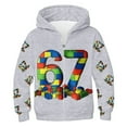 67 MEME Hoodies for Kids Girls Cartoon Graphic Zip Up Hoodie Long ...