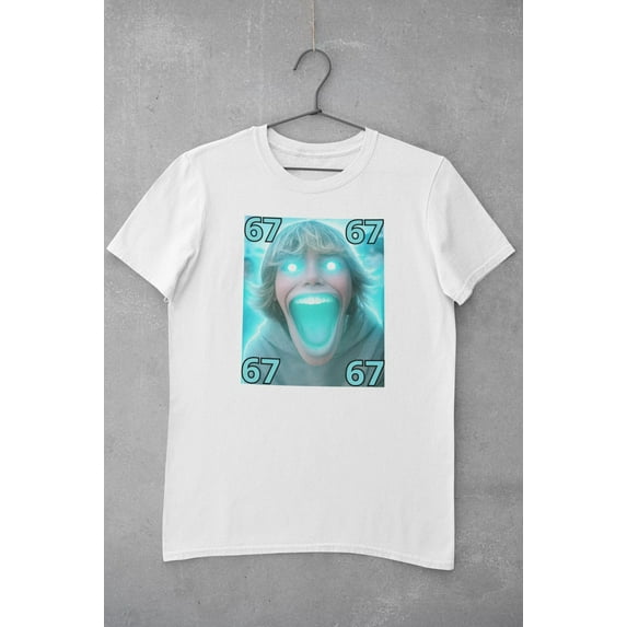 67 Mason Social Media Trend Graphic Tee, Retro Number Design Unisex ...