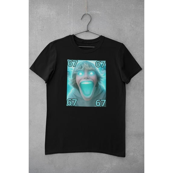 67 Mason Social Media Trend Graphic Tee, Retro Number Design Unisex ...