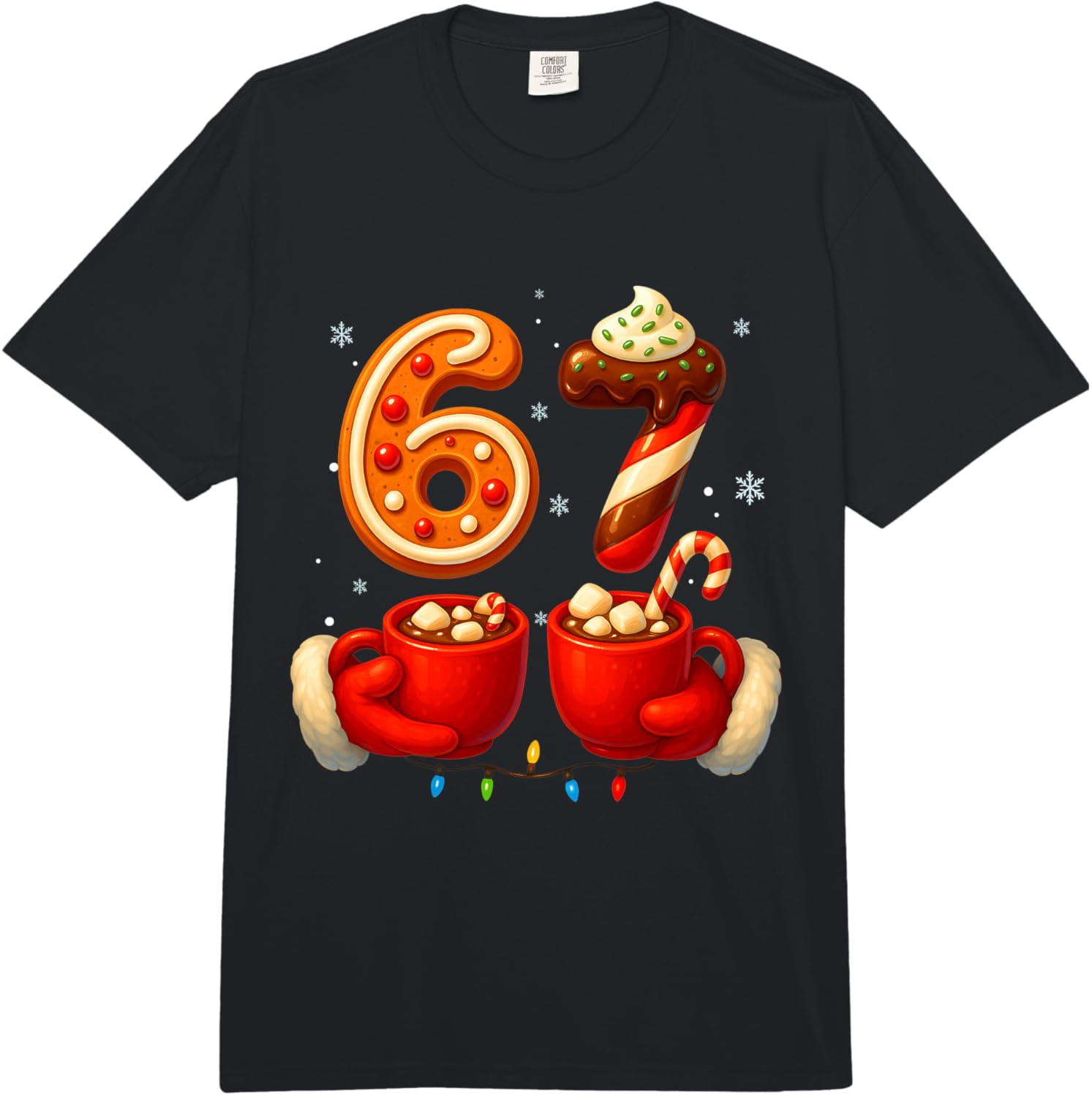 67 Meme Christmas Chocolate Candy Cane Funny Six Seven Xmas Comfort ...