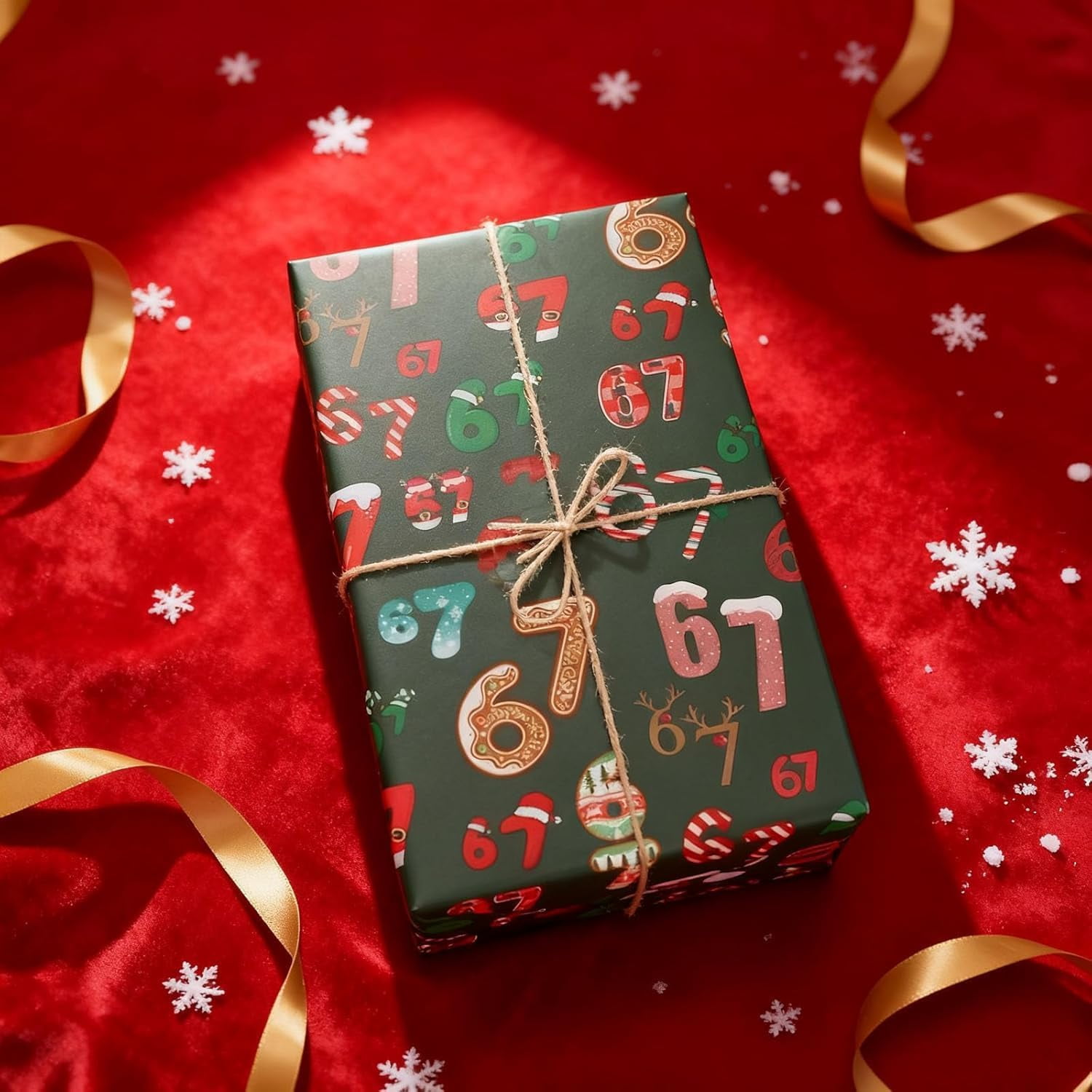 67 Meme Christmas Gift Wrap, 67 Christmas Wrapping Paper, 2025 Funny ...