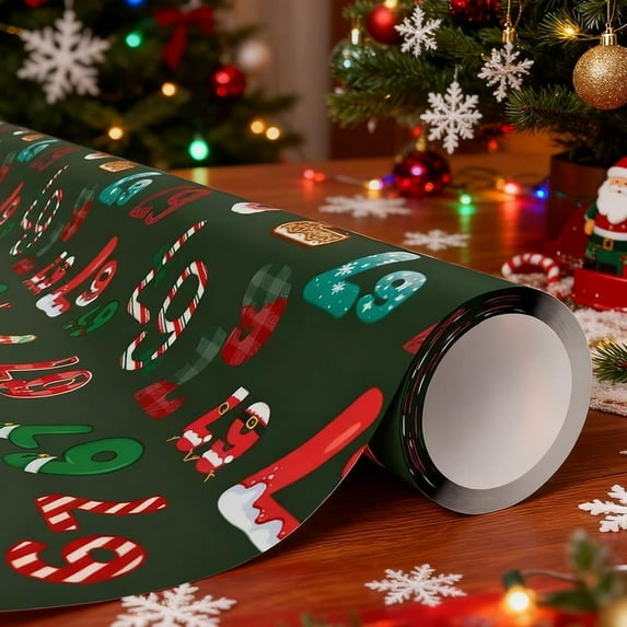 67 Meme Christmas Gift Wrap,67 Christmas Wrapping Paper,67 Wrapping Paper-Green-50*90CM ...