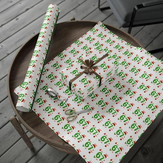 67 Meme Christmas Gift Wrap, Funny Holiday Wrapping Paper Roll for Kids ...