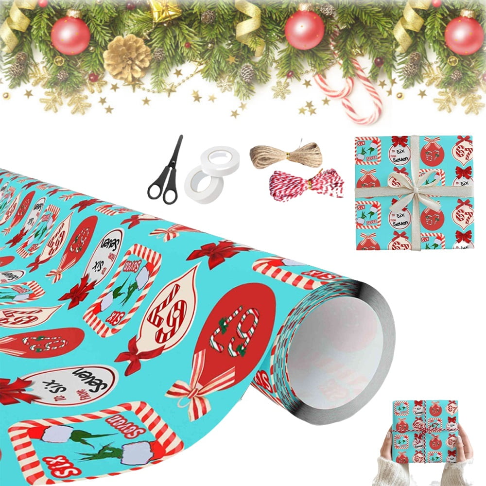 67 Meme Christmas Gift Wrap, Xmas Santa Unique Six Seven Wrapping Paper ...