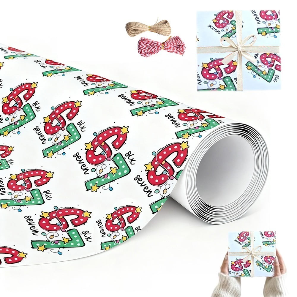 67 Meme Christmas Gift Wrap, Xmas Santa Unique Six Seven Wrapping Paper ...