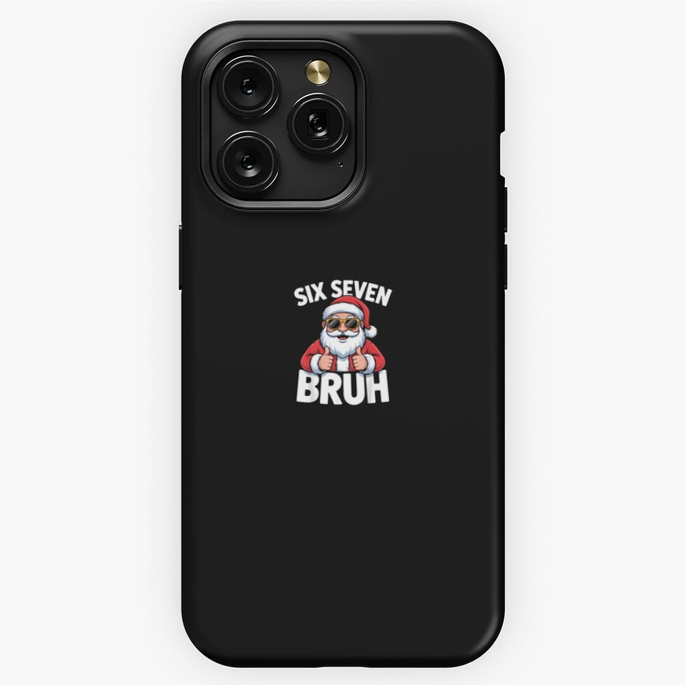 67 Meme Claus Funny Six Seven Kids Holiday Art iPhone Case 17 to 11 Pro ...