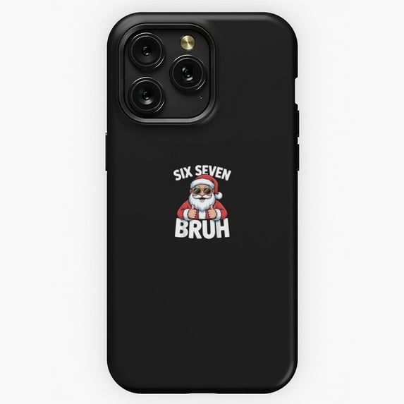 67 Meme Claus Funny Six Seven Kids Holiday Art iPhone Case 17 to 11 Pro ...
