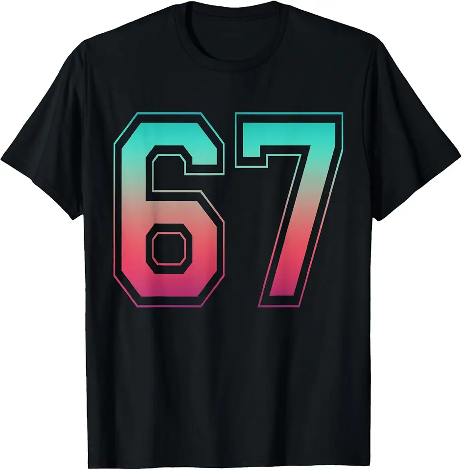 67 Meme Funny Six Seven Gen Alpha Trending 6 7 T-Shirt - Walmart.com