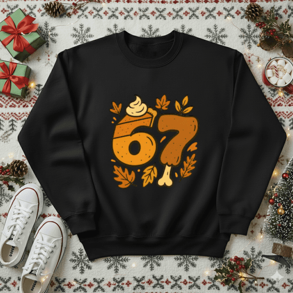 67 Meme Gen Alpha Viral Humor Trendy Slang Street Style Sweatshirt, up ...