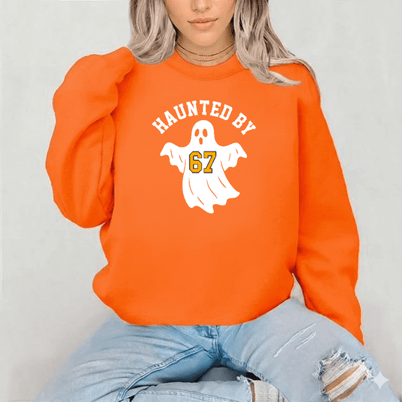 67 Meme Haunted Humor Funny Halloween Quote Graphic Sweatshirt V10423 ...