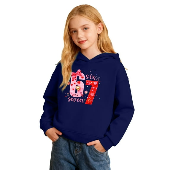 67 Meme Hoodie Boys Loose Preppy Ultra-Soft 6 7 Hooded Sweatshirts ...