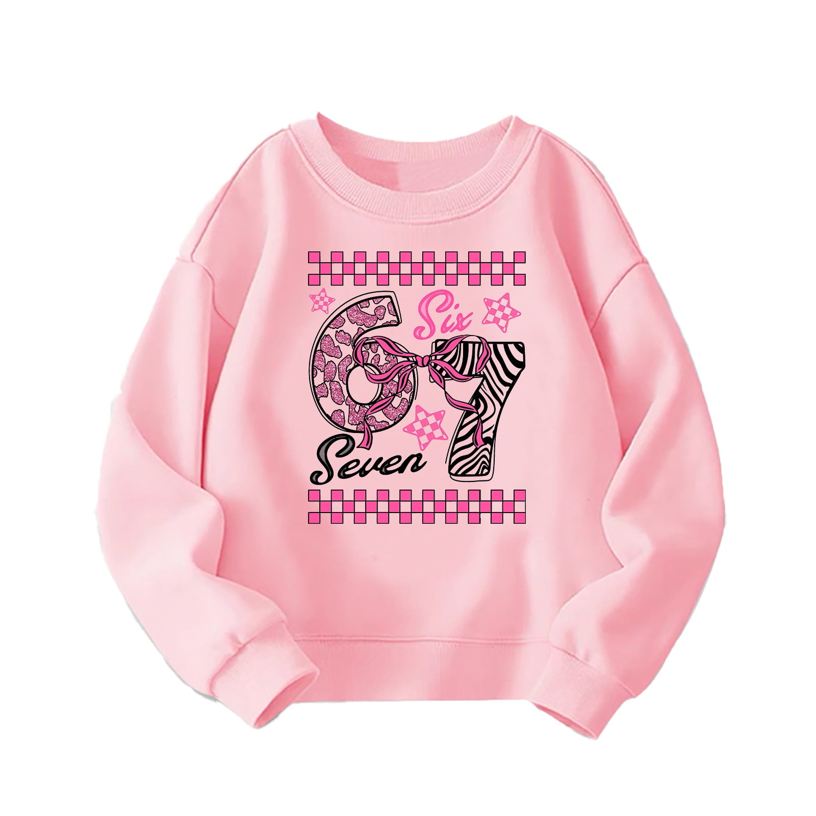 67 Meme Hoodie Girls Preppy Ultra-Soft 6 7 Hooded Sweatshirts 100 Days ...