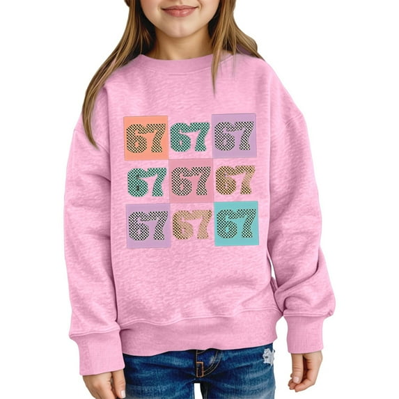 67 Meme Hoodie Kids Oversize Ultra-Soft 6 7 Hooded Sweatshirts 100 Days ...