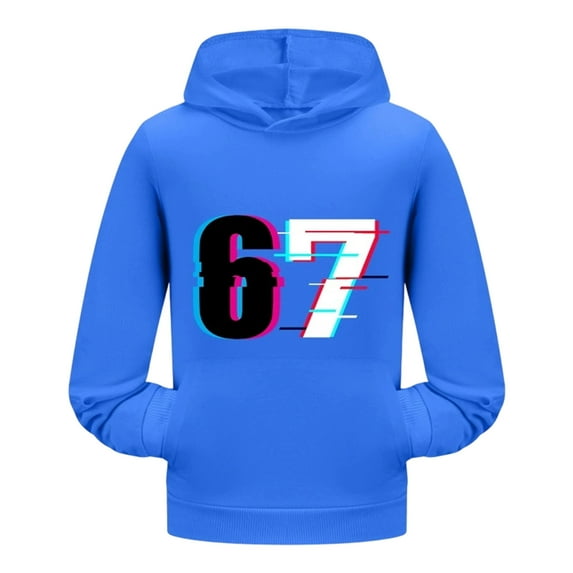 67 Meme Hoodie Kids Preppy Ultra-Soft 6 7 Hooded Sweatshirts Valentines ...