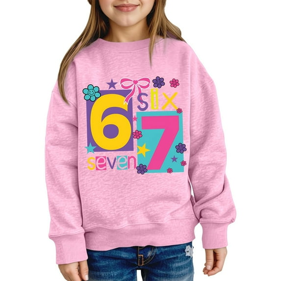 67 Meme Hoodie Kids Trendy Lightweight 6 7 Meme Pullover Saint Patrick ...