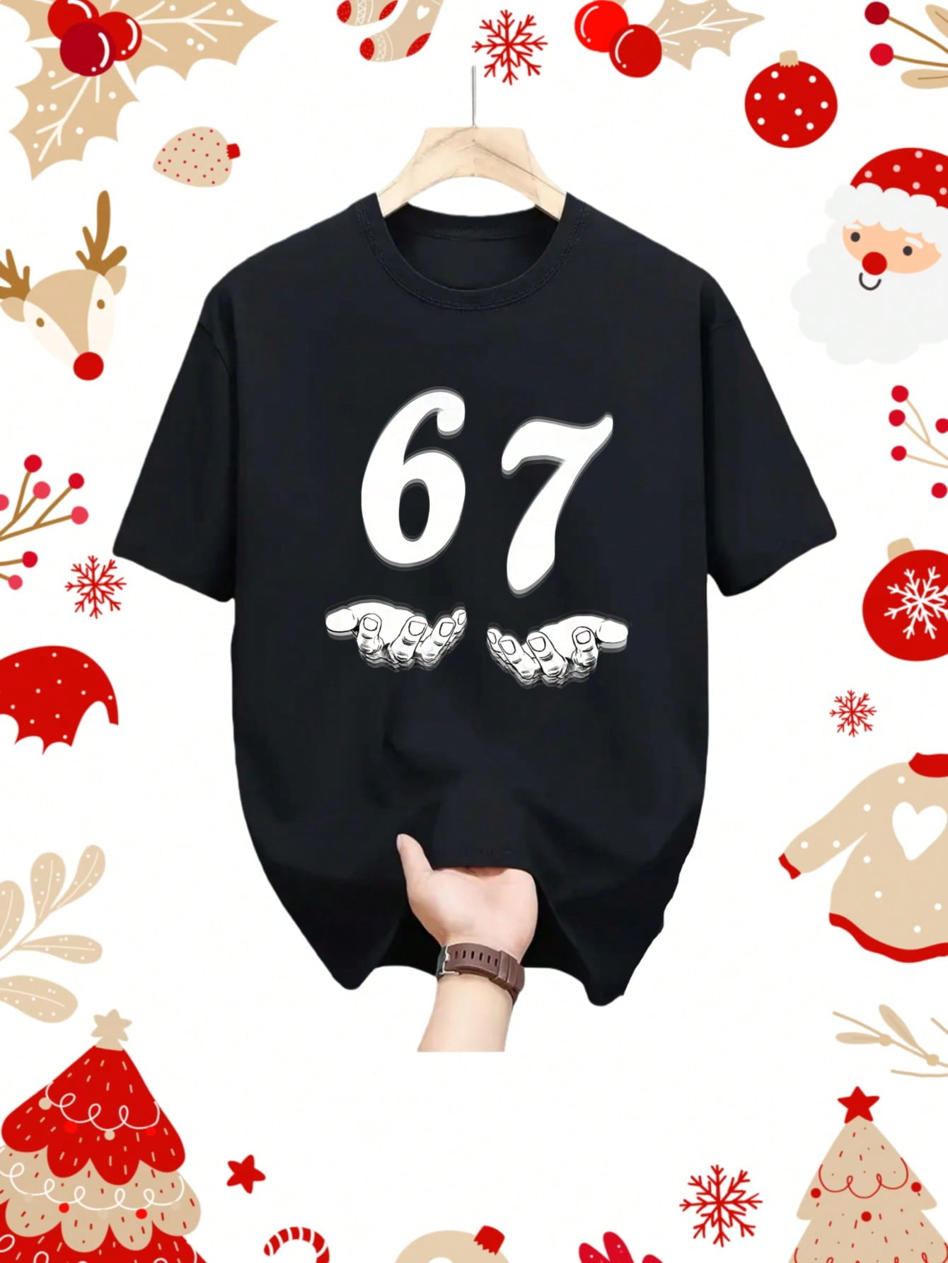 67 Meme Math Teacher Funny School 6-7 Brain Rot Six Seven T-Shirt ...