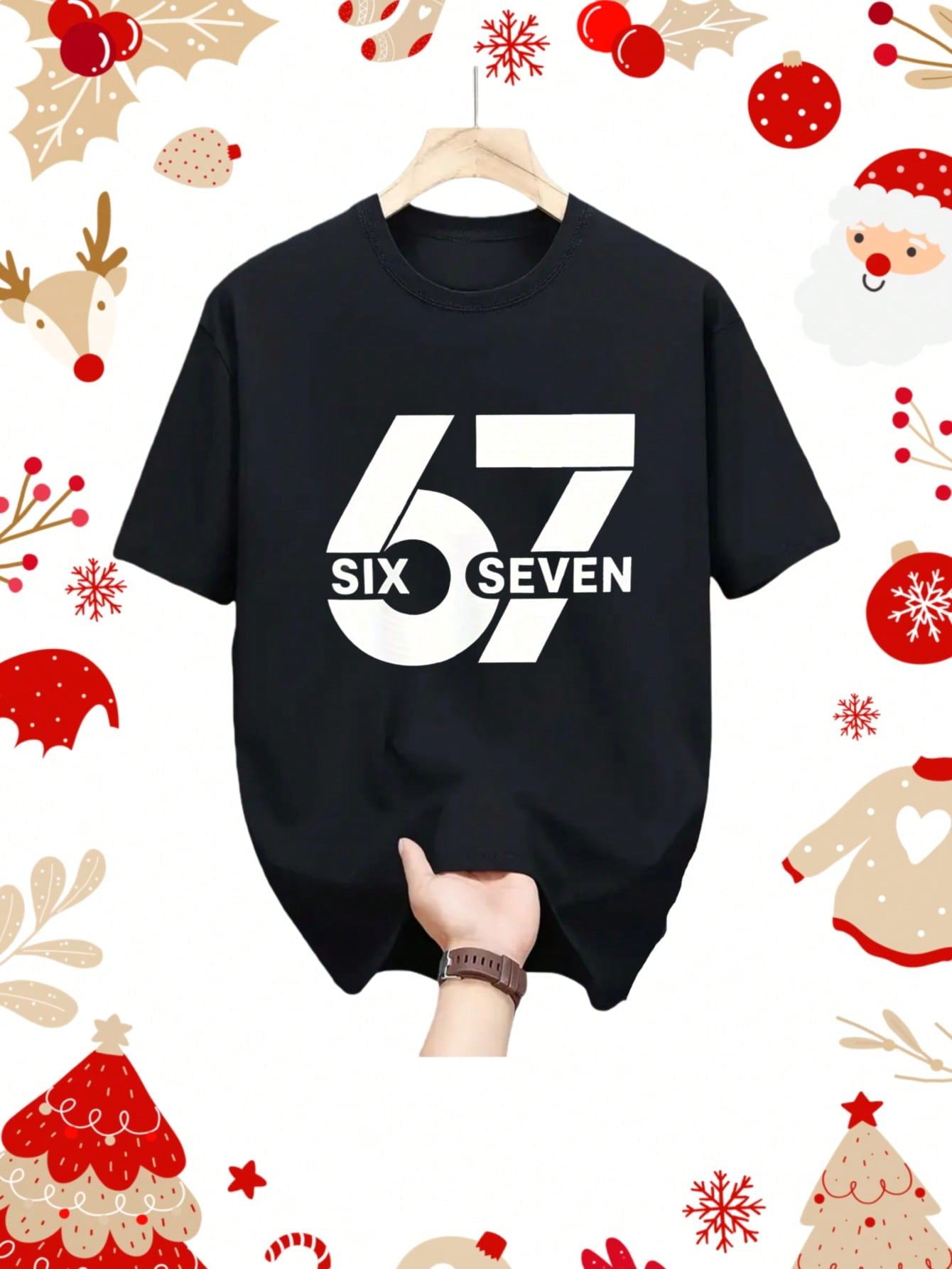 67 Meme Math Teacher Funny School 6-7 Brain Rot Six Seven T-Shirt ...