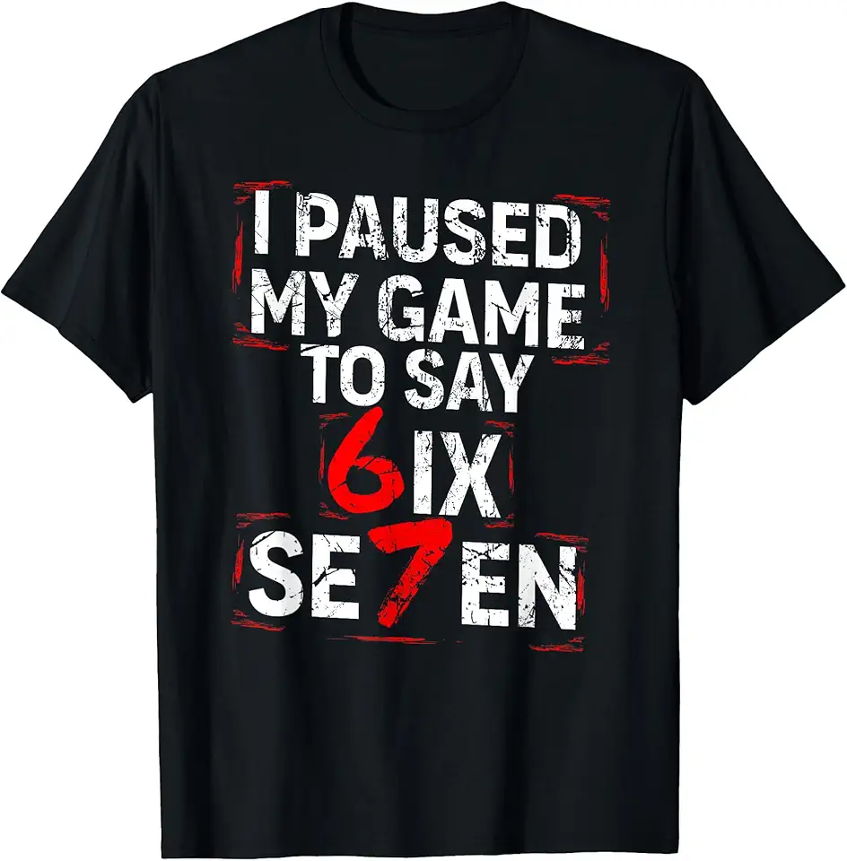 67 Meme Six Seven 6 7 Gen Alpha Saying Boys Teens Kids T-Shirt ...
