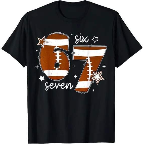 67 Meme Six Seven for Kids Women Men Boys Girls Football T-Shirt ...