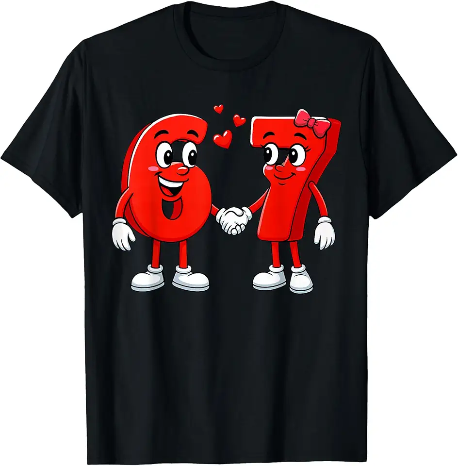 67 Meme Six Seven for Kids Women Men Boys Girls Valentine T-Shirt ...