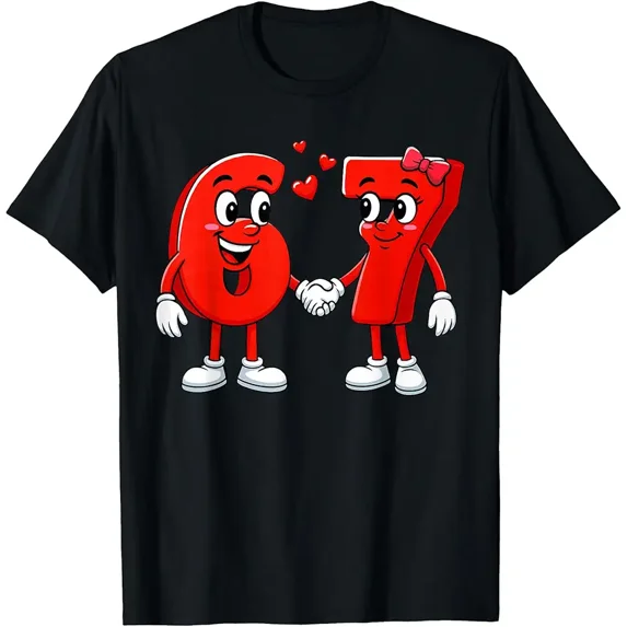 67 Meme Six Seven for Kids Women Men Boys Girls Valentine T-Shirt ...