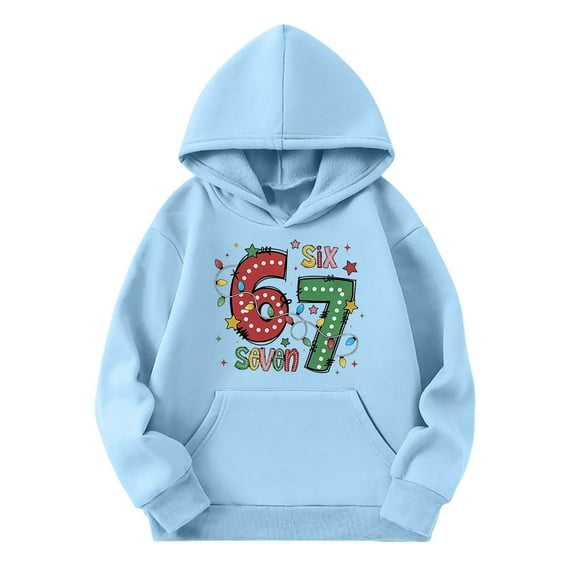 67 Meme Sweatshirt Six Seven Funny 6 7 Numbers Dabbing Teens Boys ...