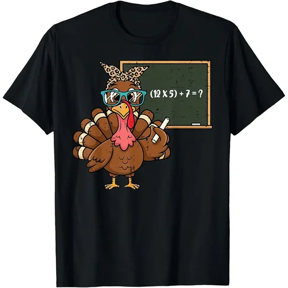 67 Meme Thanksgiving Turkey Funny 6 7 Teacher Men Women Kids T-Shirt ...