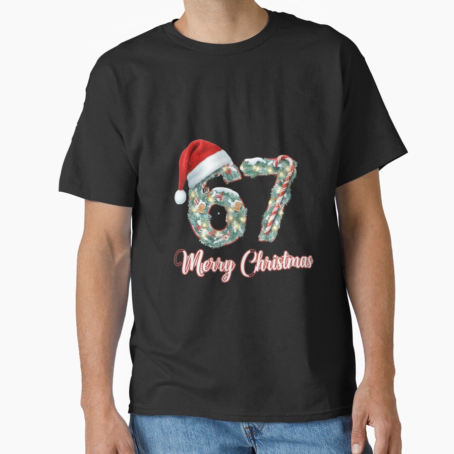 67 Merry Christmas Funny Six Seven Meme Holiday Humor Novelty Unisex T ...