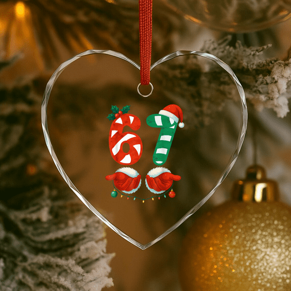 67 Noel 6 7 Cute Candy Cane 67 Noel Festive Ornament Anniversary Gift ...